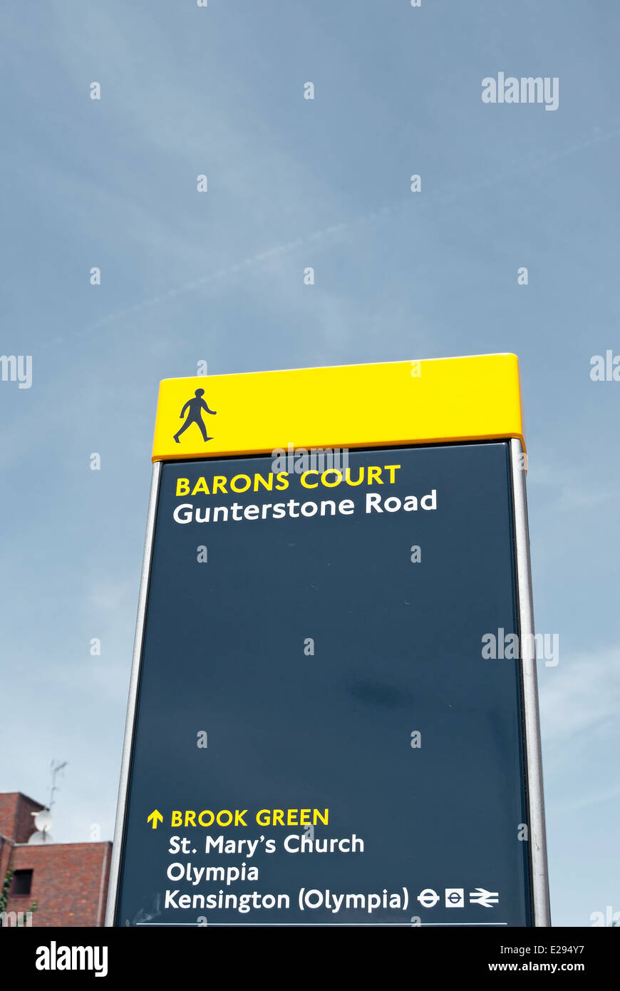 Road signs london england directions hi-res stock photography and ...