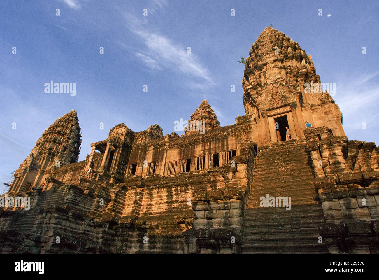 Rear of Angkor Wat. Angkor in Cambodia. The temples of Angkor, built by ...
