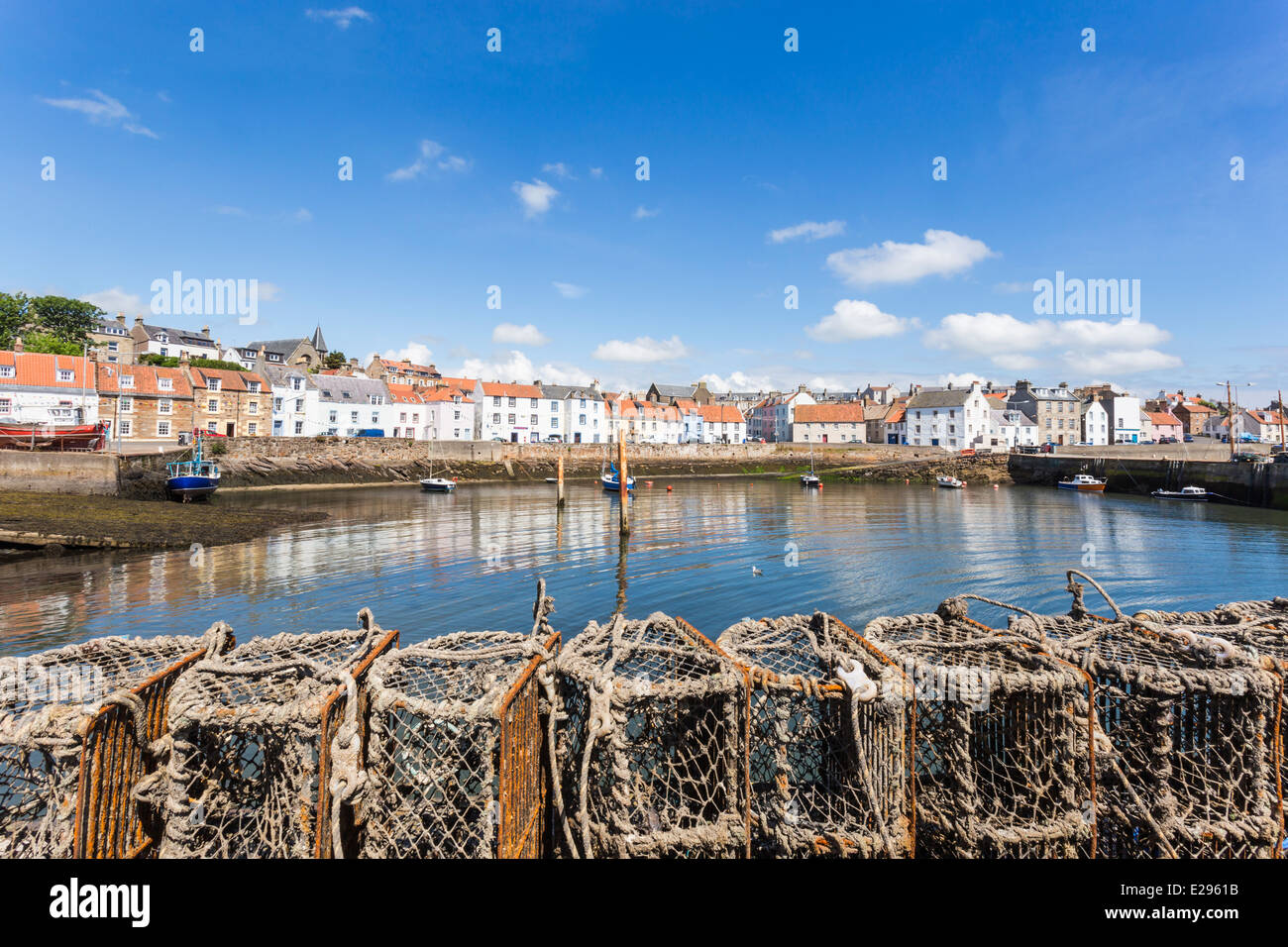 St Monans Harbour East Neuk Fife Stock Photo - Alamy