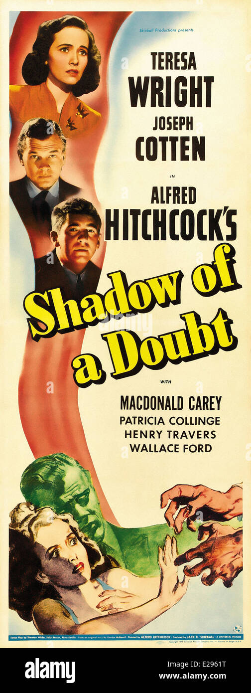Shadow of a Doubt - Movie Poster , Lobby Card - Director : Alfred ...