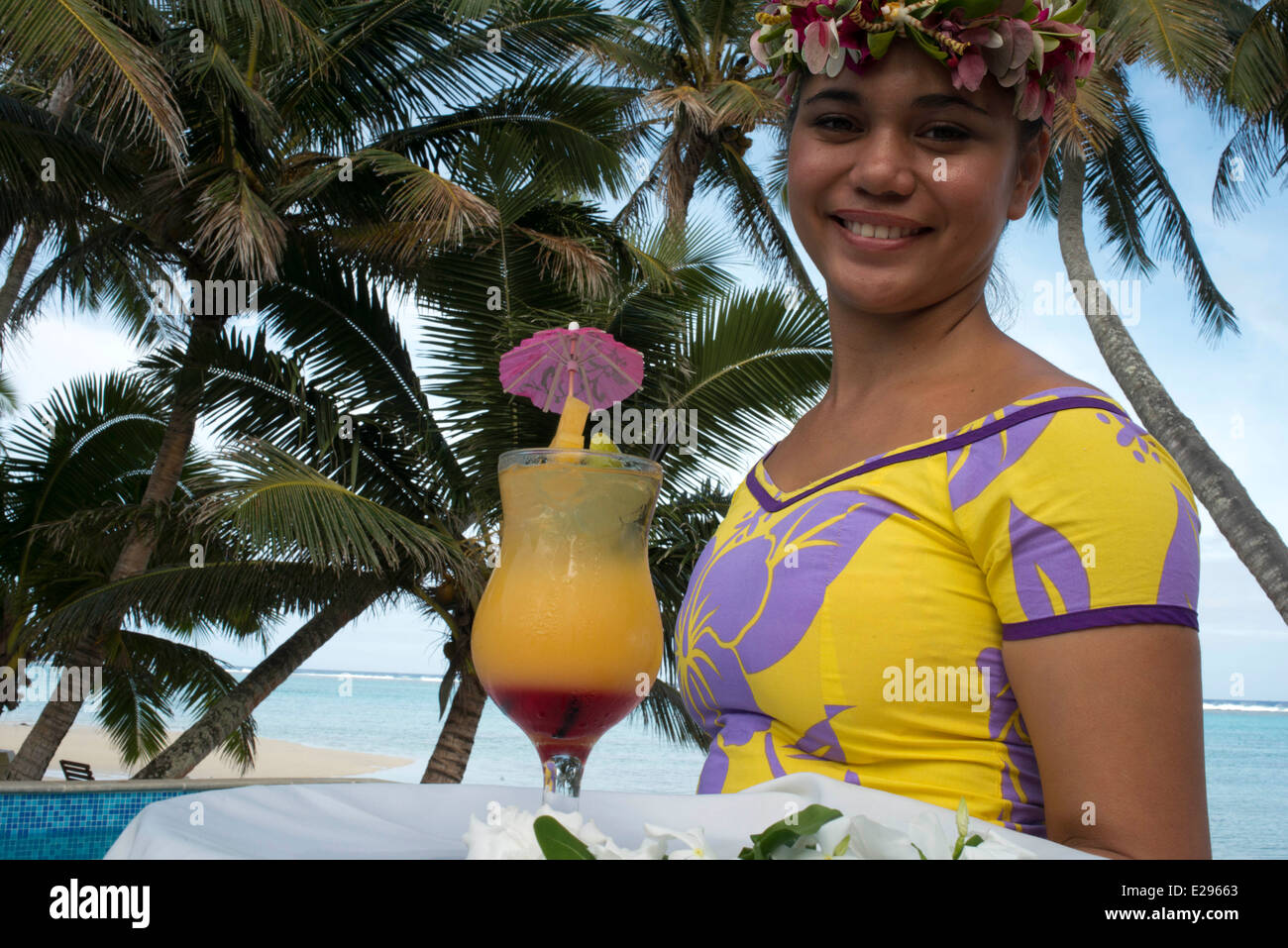 Rarotonga Island. Cook Island. Polynesia. South Pacific Ocean. A ...