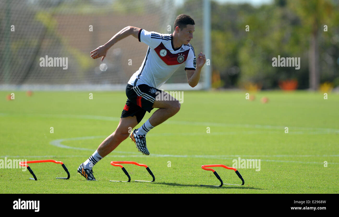 Santo Andre, Brazil. 17th June, 2014. Julian Draxler during a training ...