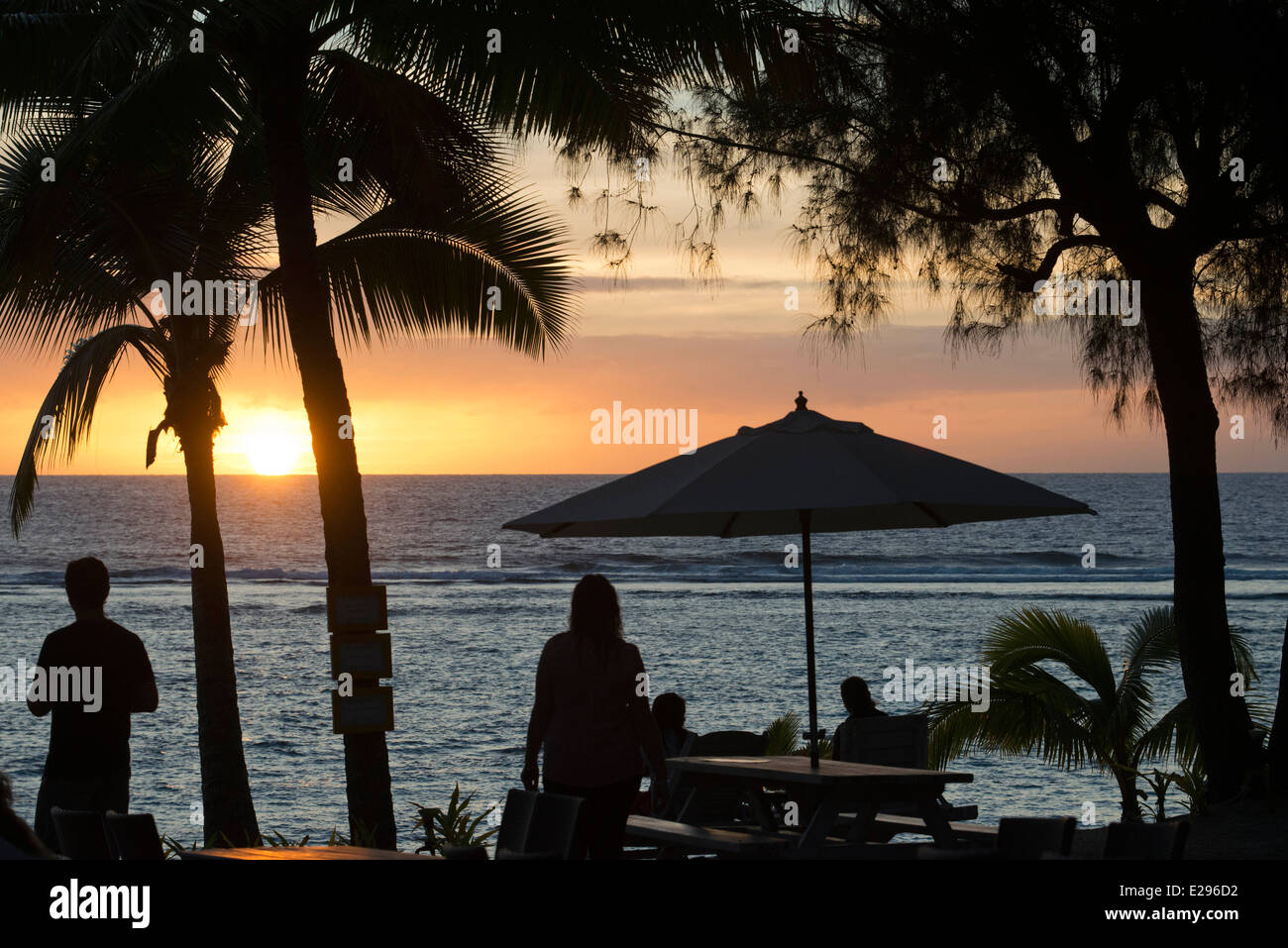 Rarotonga Island. Cook Island. Polynesia. South Pacific Ocean. Sunset ...