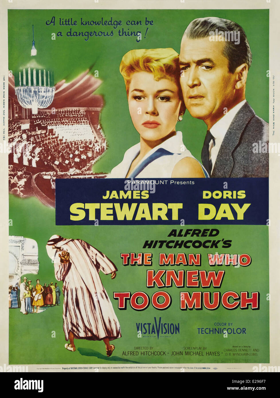The Man Who Knew Too Much - Movie Poster - Director : Alfred Hitchcock ...