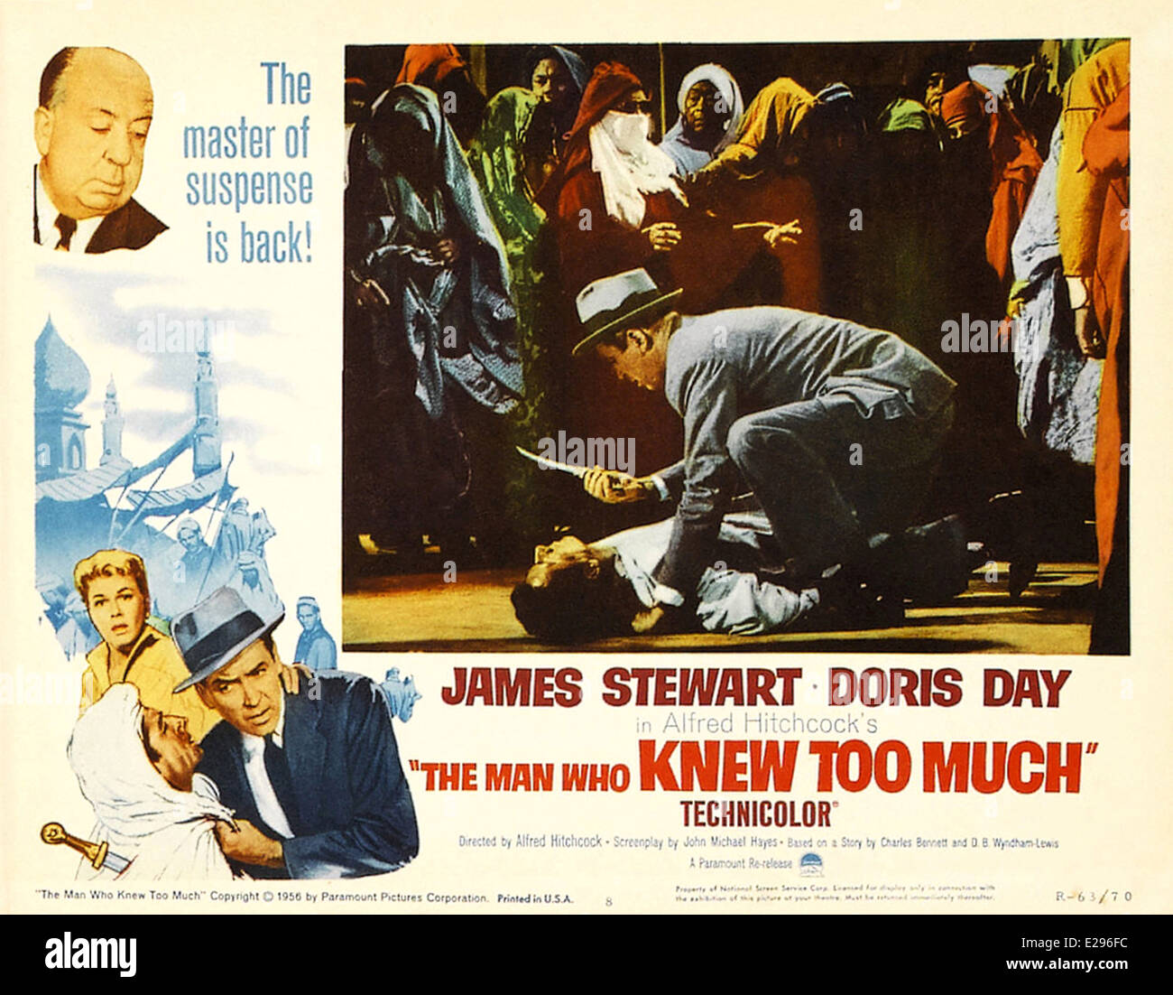 The Man Who Knew Too Much - Movie Poster - Director : Alfred Hitchcock ...