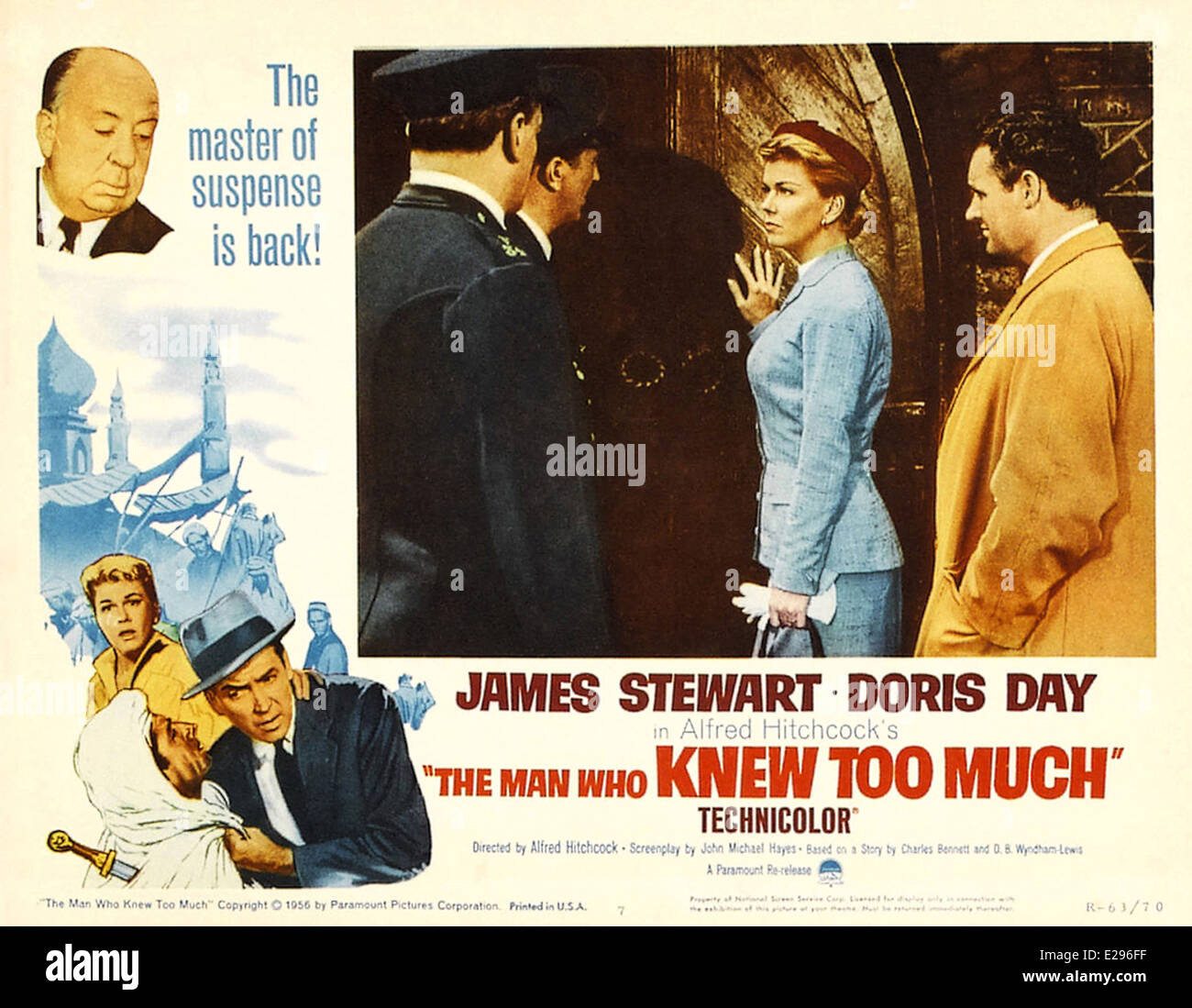 The Man Who Knew Too Much - Movie Poster - Director : Alfred Hitchcock ...
