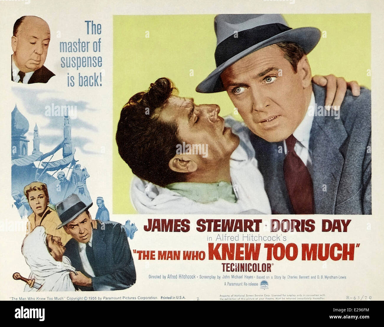 The Man Who Knew Too Much - Movie Poster - Director : Alfred Hitchcock ...
