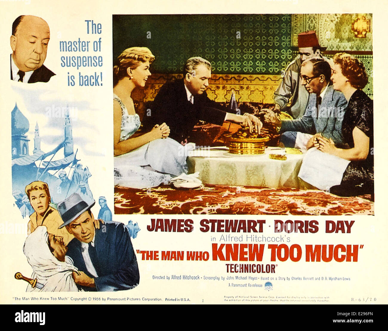 The Man Who Knew Too Much - Movie Poster - Director : Alfred Hitchcock ...