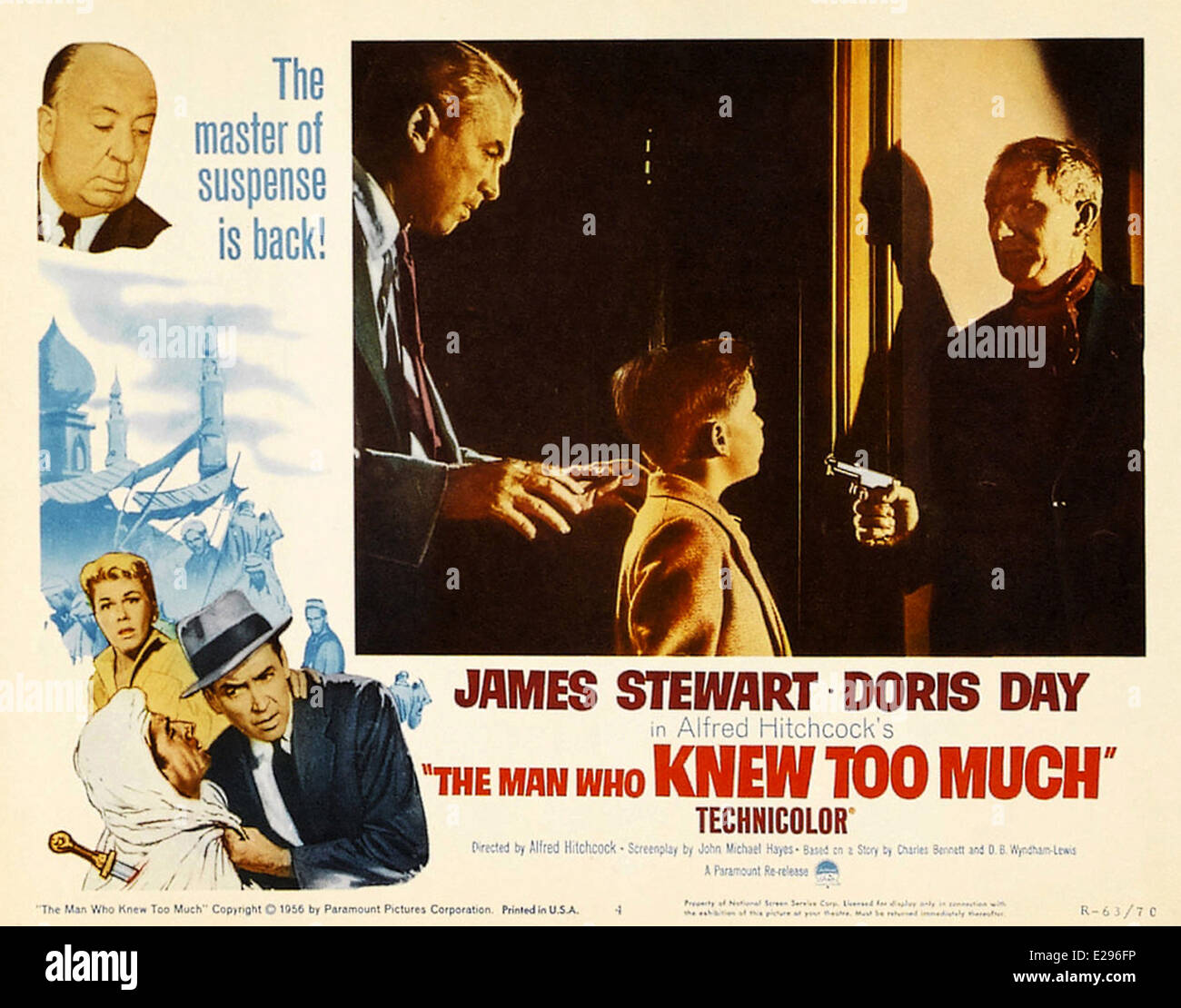 The Man Who Knew Too Much - Movie Poster - Director : Alfred Hitchcock ...