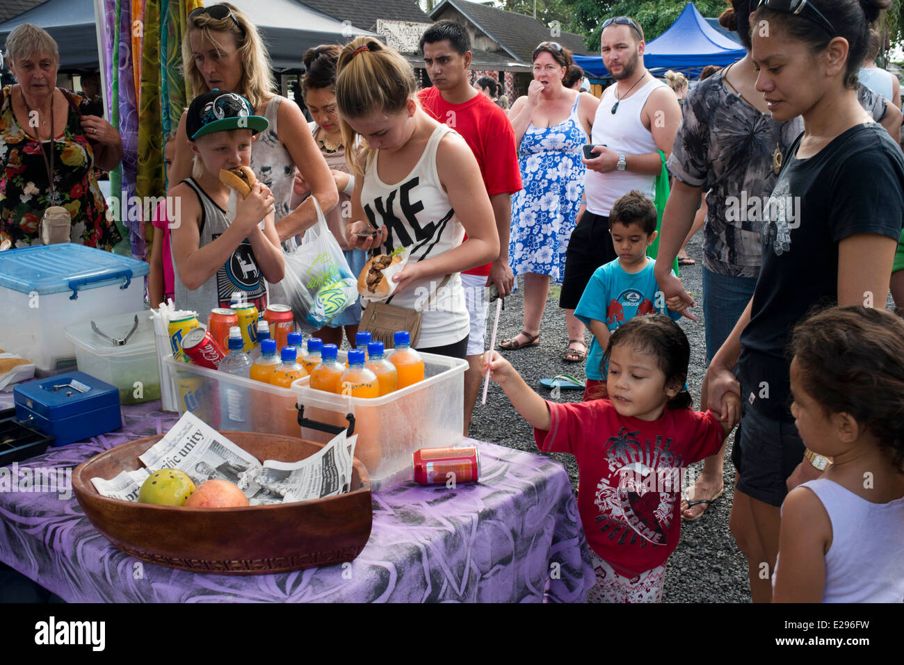 Rarotonga Island. Cook Island. Polynesia. Punanga Nui Markets. Cook ...