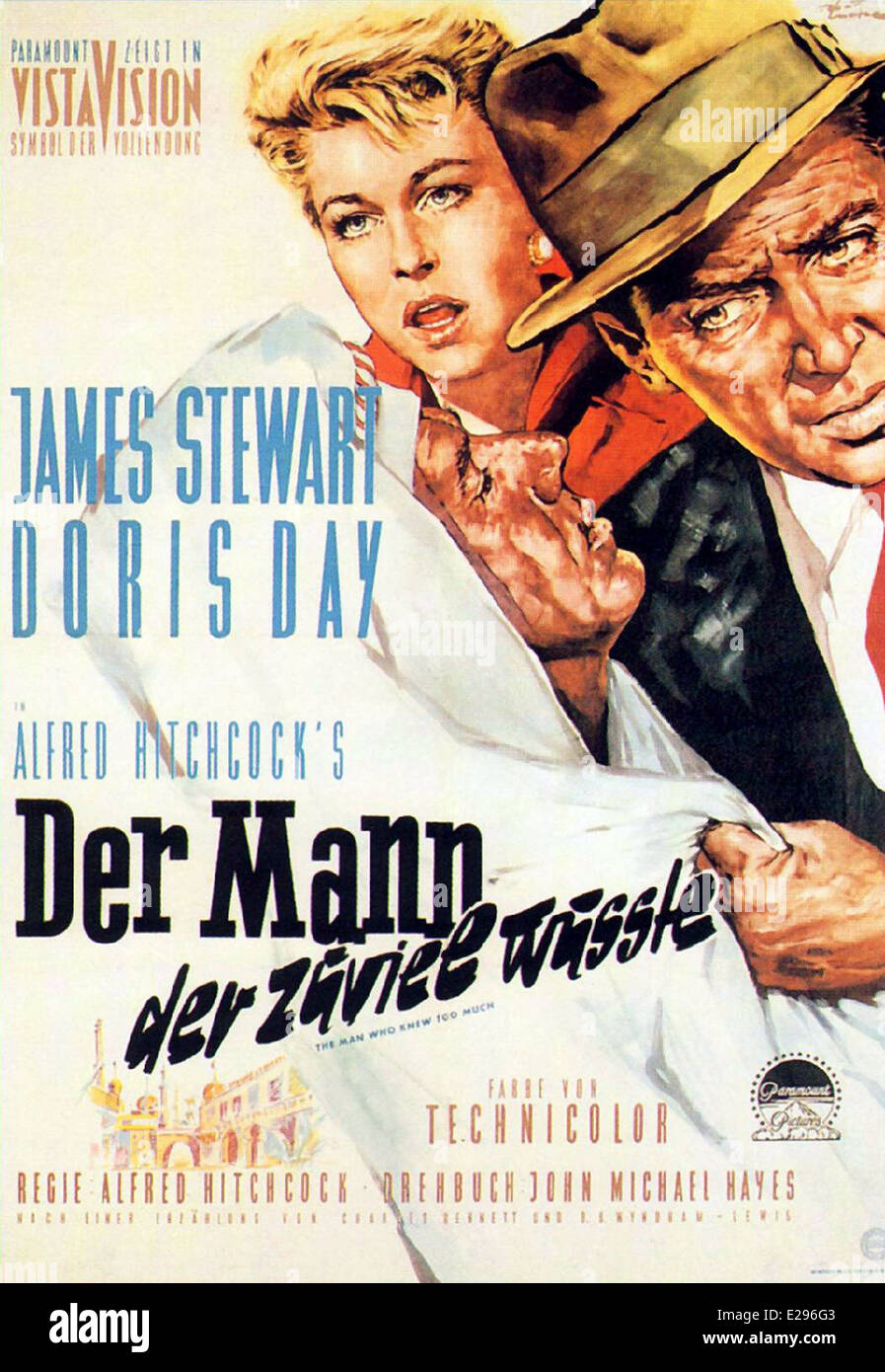 The Man Who Knew Too Much - Movie Poster - Director : Alfred Hitchcock ...