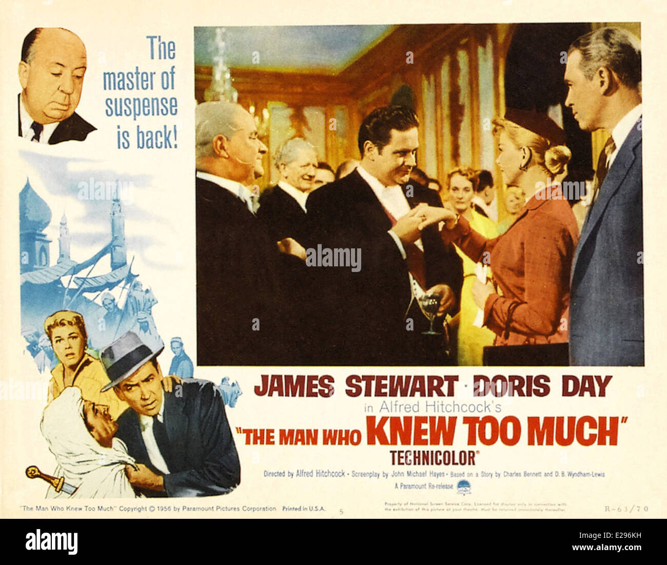 The Man Who Knew Too Much - Movie Poster - Director : Alfred Hitchcock ...