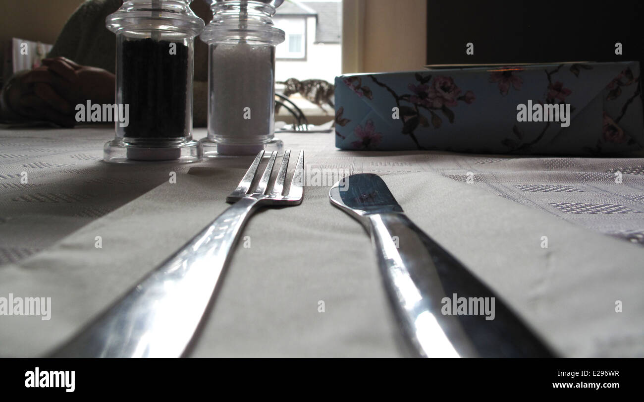 Salt and pepper on the table hi-res stock photography and images - Alamy