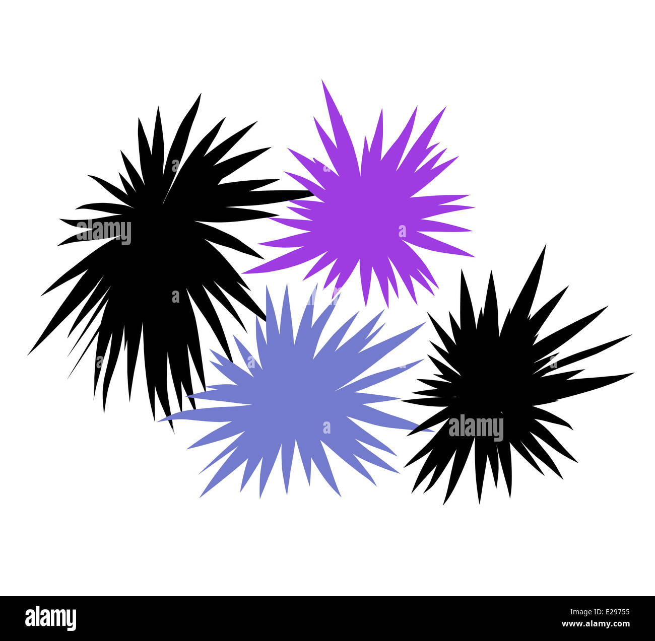 Illustration of star shapes Stock Photo - Alamy