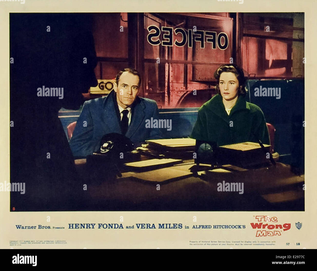 The Wrong Man - Movie Poster - Lobby Card - Director: Alfred Hitchcock ...