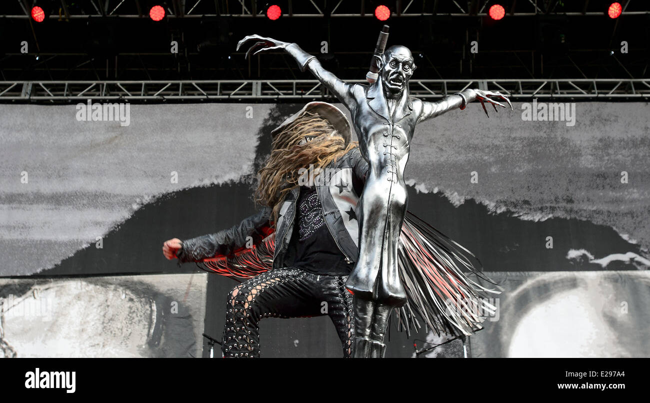 Prague, Czech Republic. 17th June, 2014. American musician Rob Zombie ...