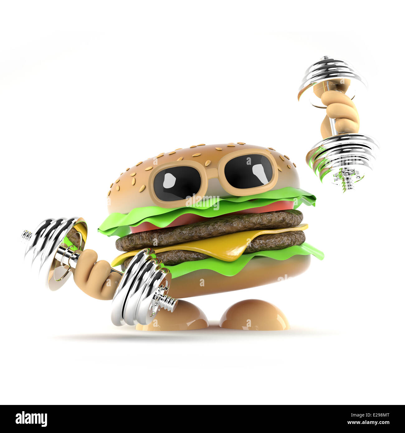 Burger and weights hi-res stock photography and images - Alamy