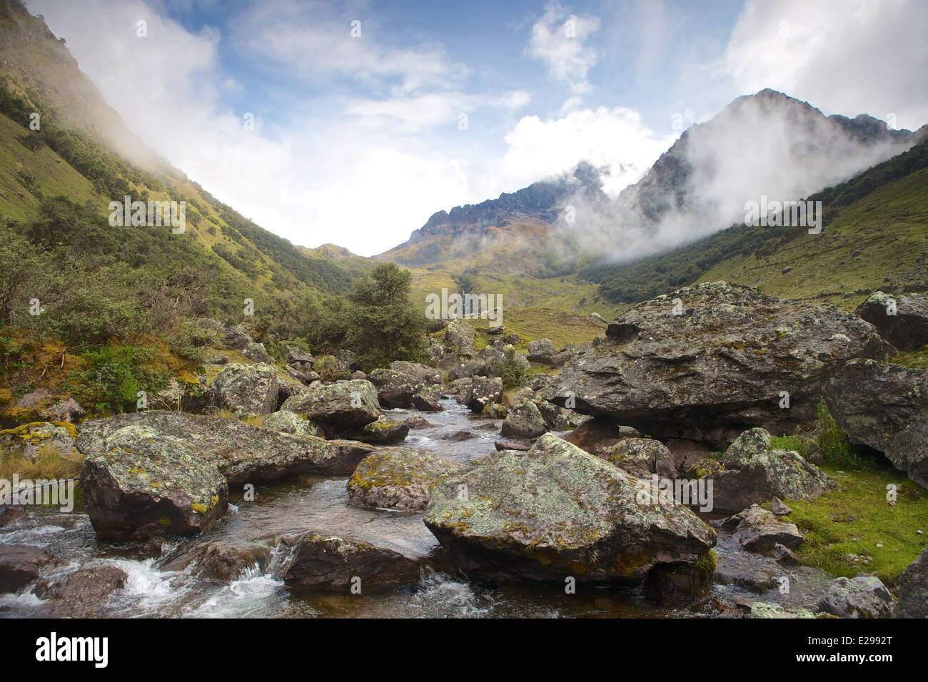 Peru hike early morning hi-res stock photography and images - Alamy