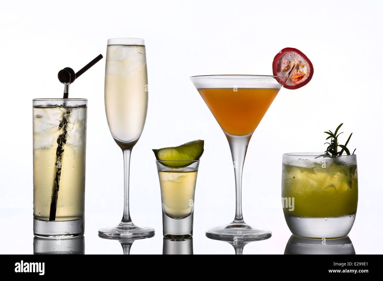 Variety of Cocktails Stock Photo - Alamy