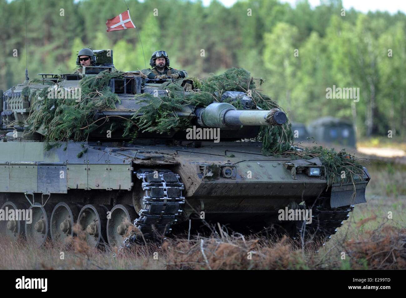 Rukla, Lithuania. 17th June, 2014. Military personnel take part in the ...