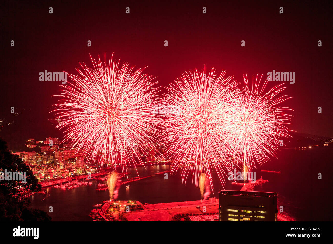 Atami Sea Fireworks, Atami, Shizuoka, Japan Stock Photo - Alamy