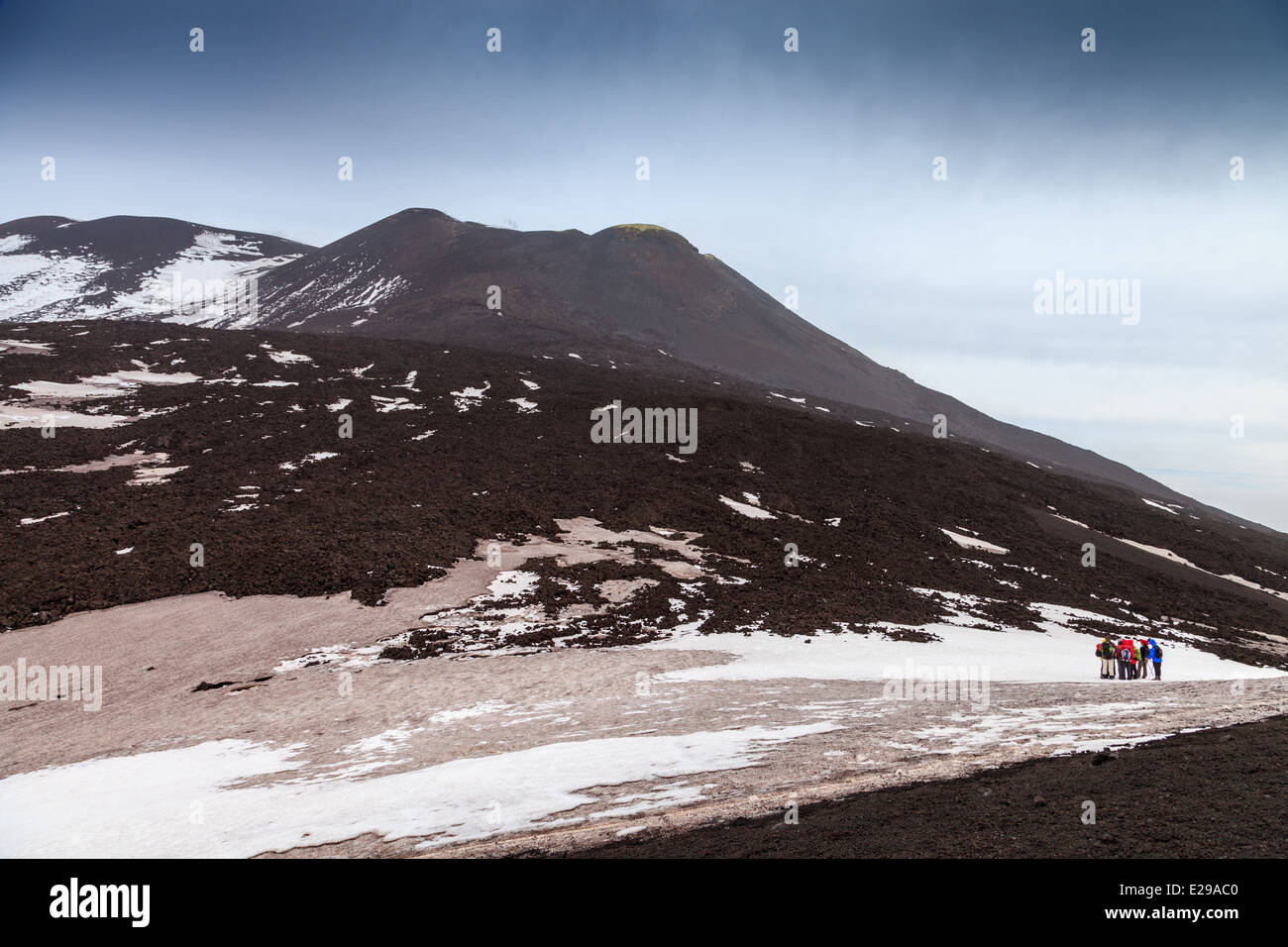 A view of mount Etna summit Stock Photo - Alamy