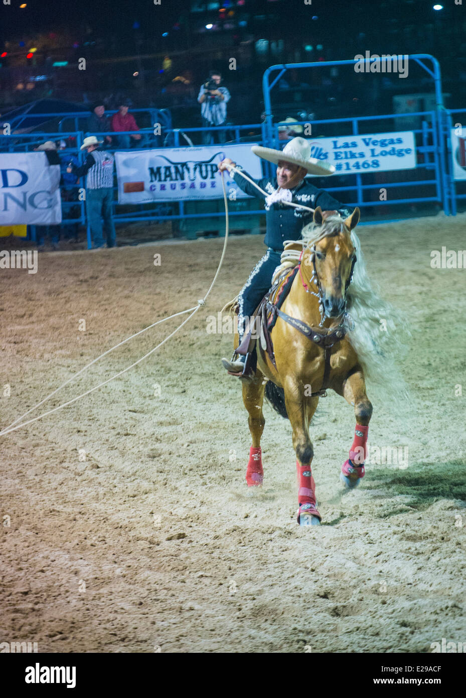 Charo Participating at the Helldorado days Rodeo , A professional rodeo ...
