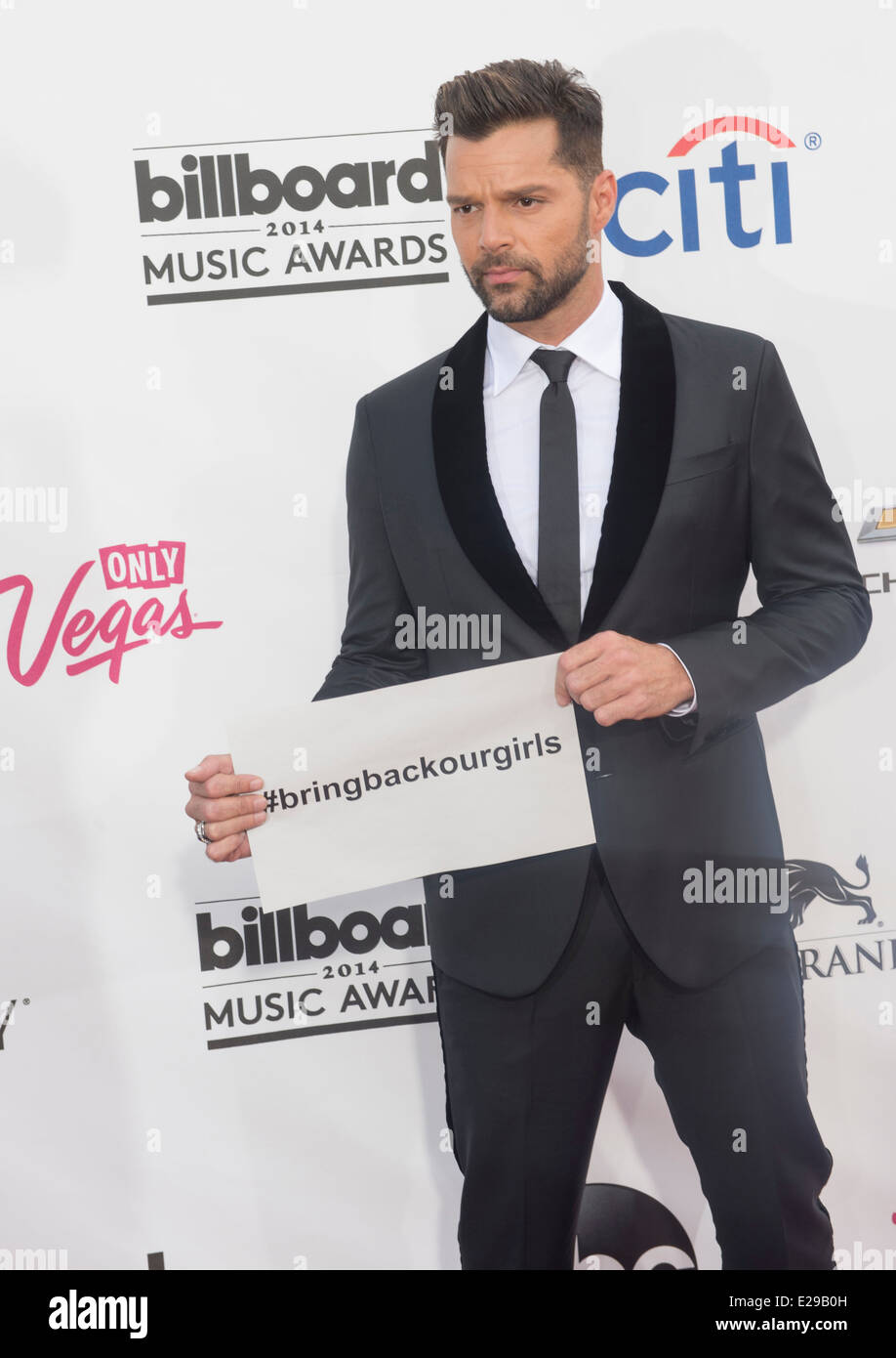 Musician Ricky Martin attend the 2014 Billboard Music Awards in Las ...