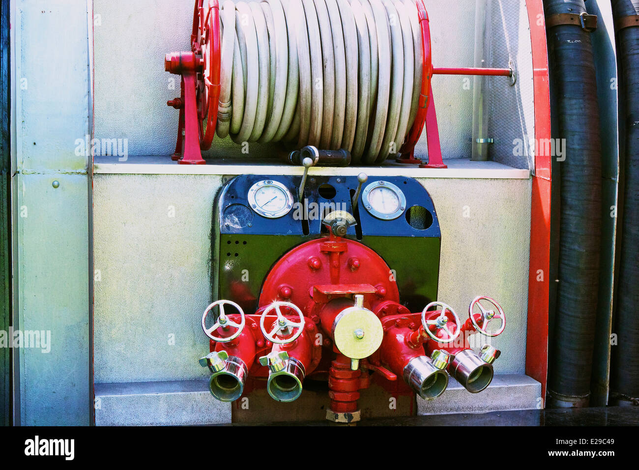 Vintage british fire engine hi-res stock photography and images - Alamy