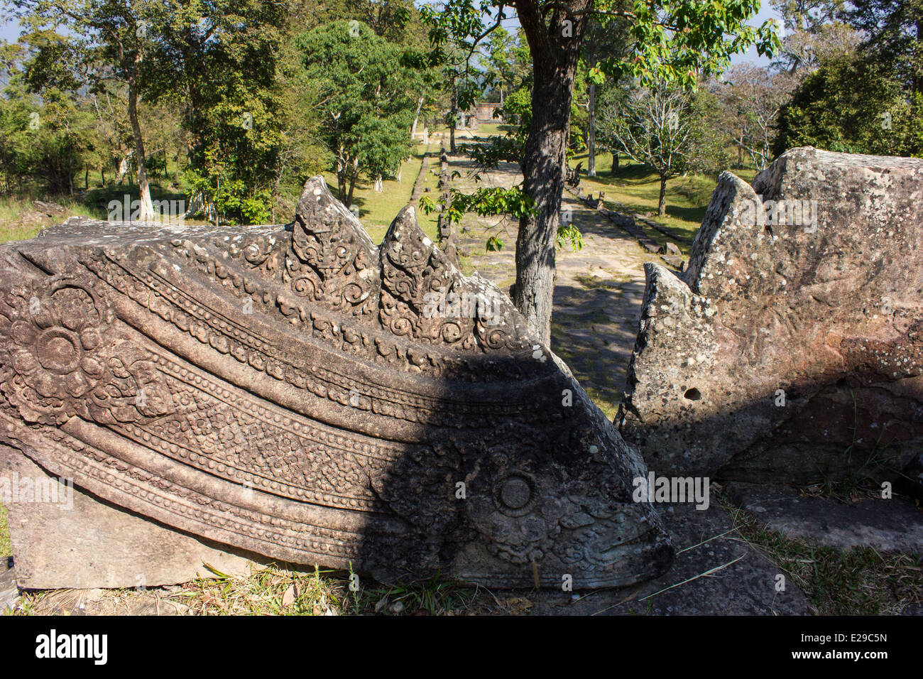 Preah Vihear Temple is an ancient Hindu temple that is situated atop a ...