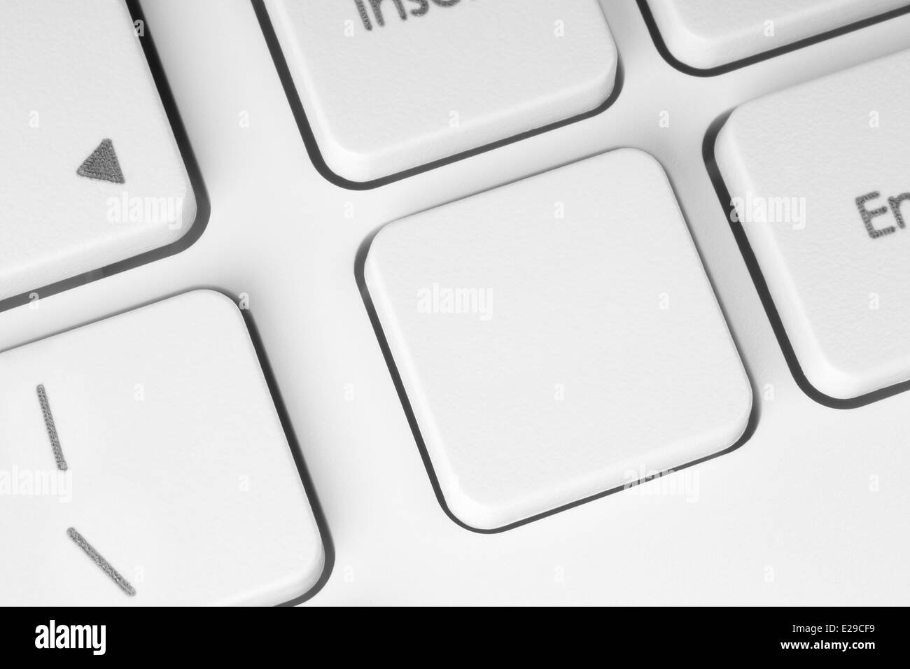 Blank button on the keyboard close-up Stock Photo - Alamy