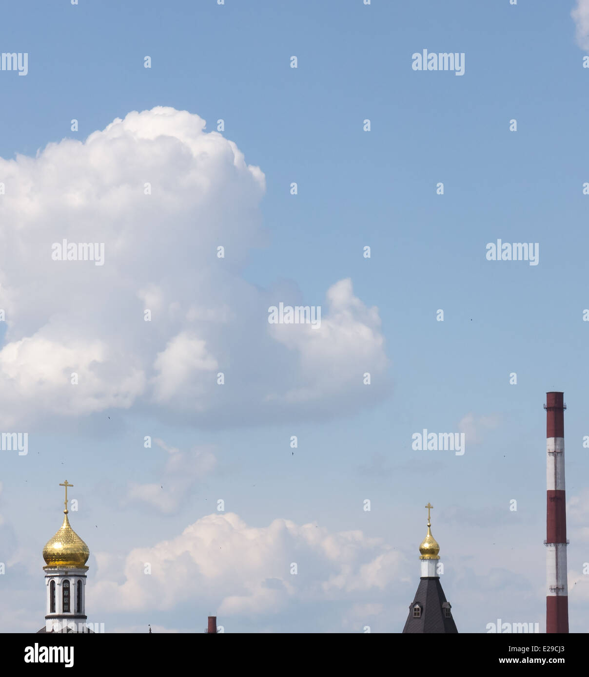 Factory chimneys Stock Photo - Alamy
