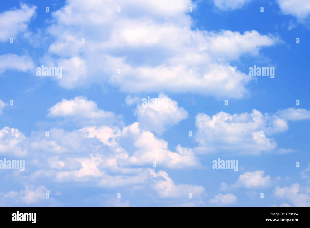 Blue sky with clouds close-up Stock Photo - Alamy