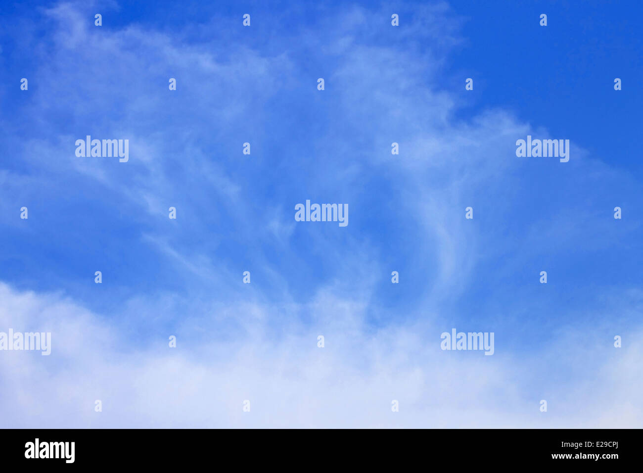 Blue sky with clouds close-up Stock Photo - Alamy