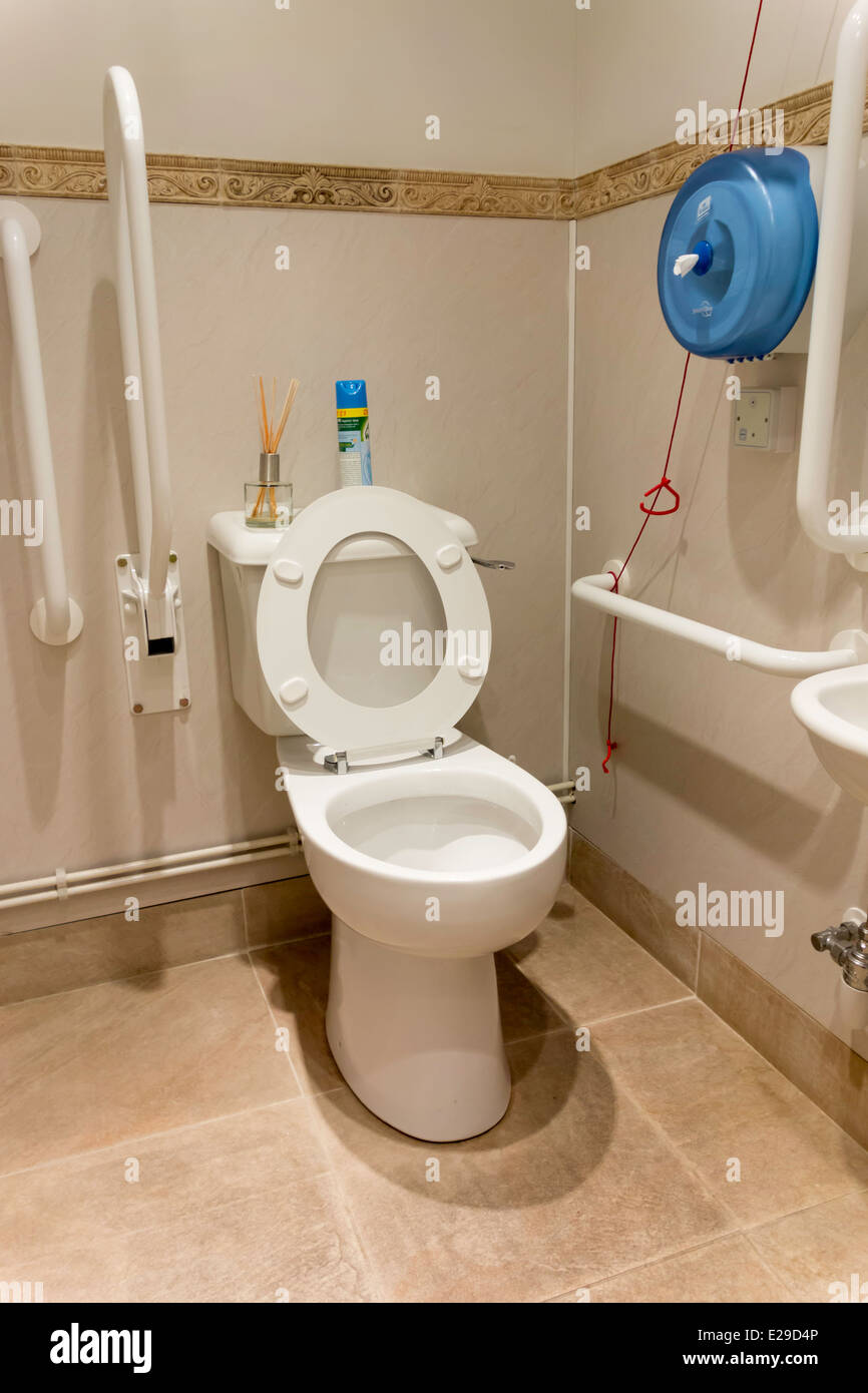A well equipped disabled toilet Stock Photo - Alamy