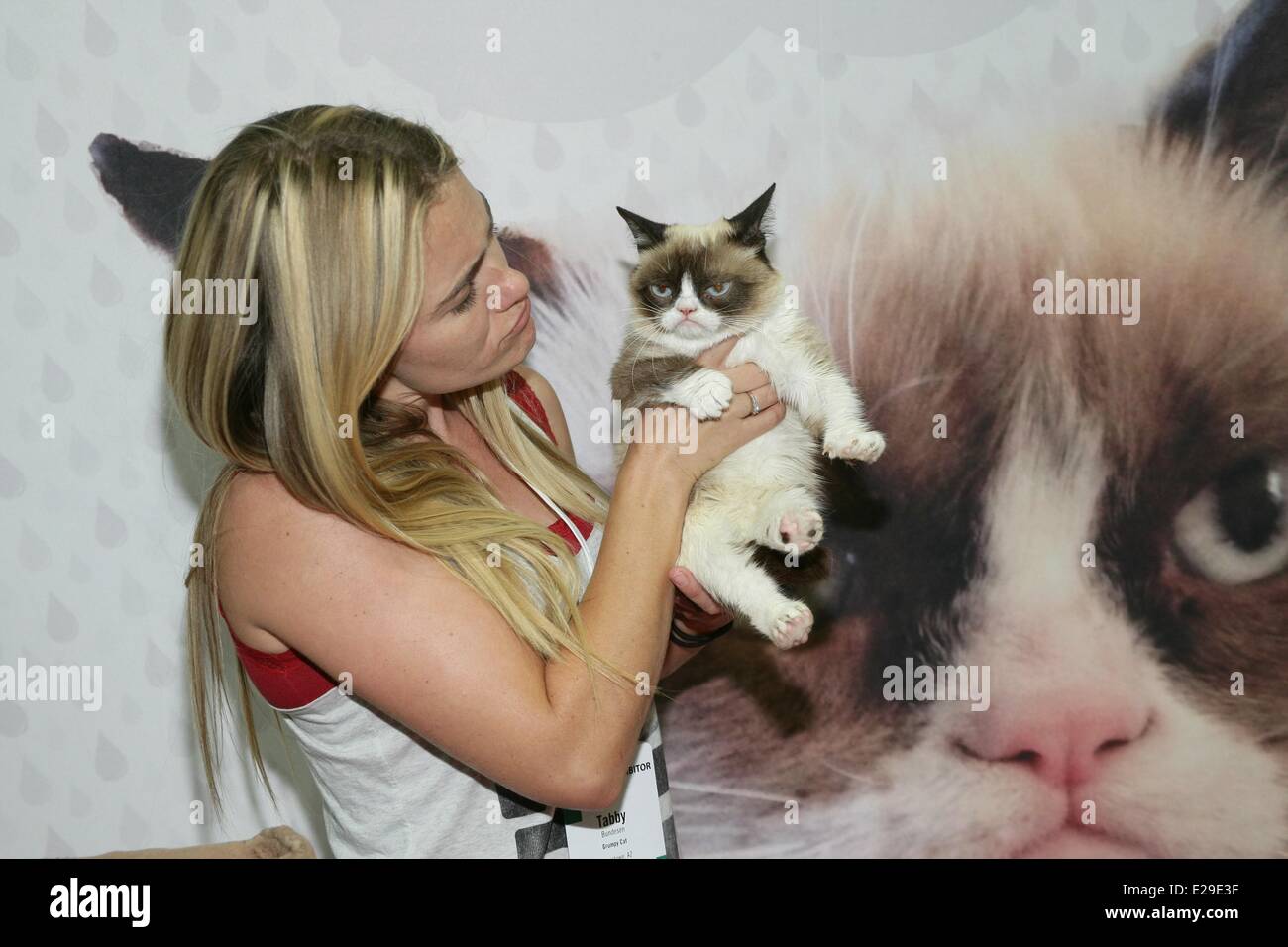 Las Vegas, NV, USA. 17th June, 2014. Tabby Bundesen, Grumpy Cat in ...