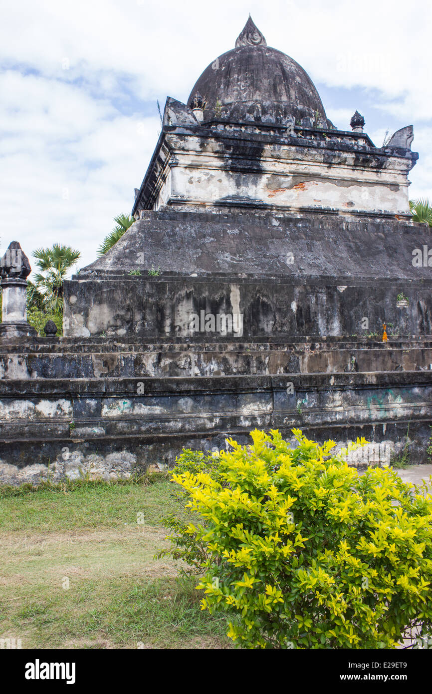 A temple in the ancient town of Luang Prabang, situated in northern ...