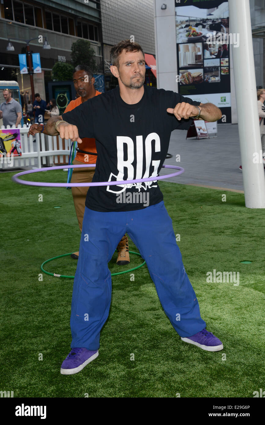 London, UK. 17th June, 2014. Amy Childs a Hula Hoops kick start its Big ...