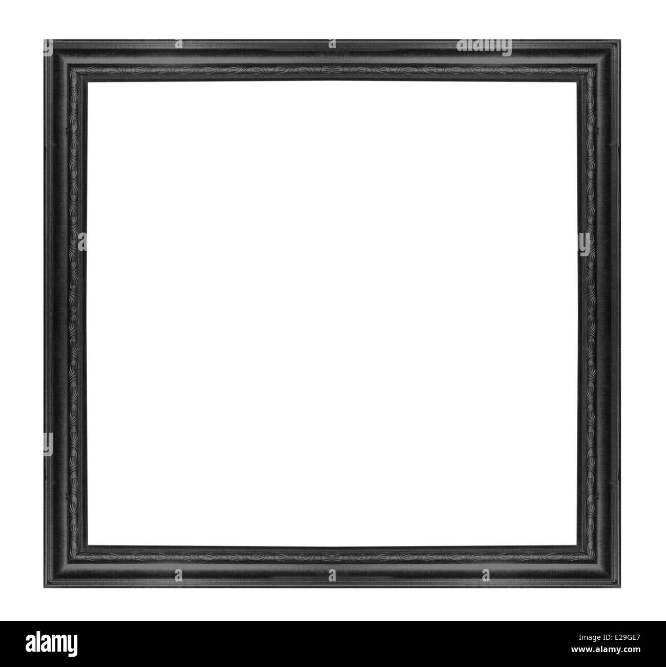 Antique black picture frame isolated on white background Stock Photo ...