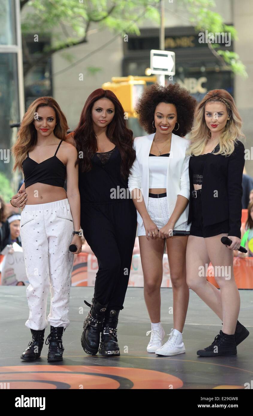 New York, NY, USA. 17th June, 2014. Little Mix on stage for NBC Today ...