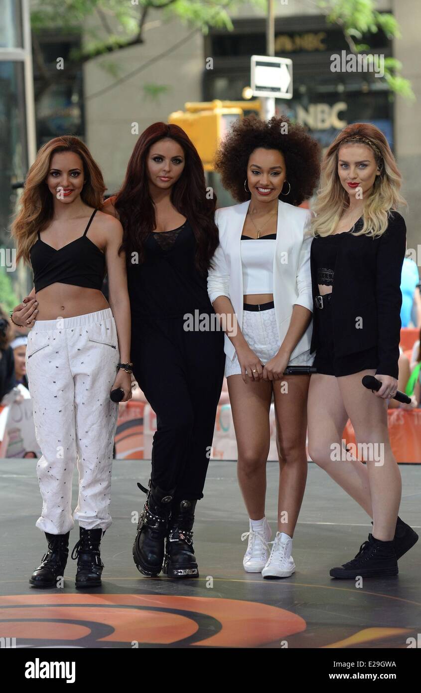New York, NY, USA. 17th June, 2014. Little Mix on stage for NBC Today ...