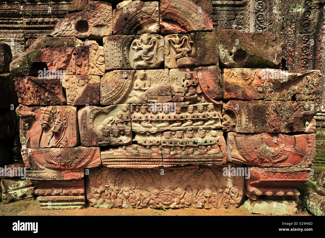 Bas-relief of Angkor Wat, Cambodia Stock Photo - Alamy