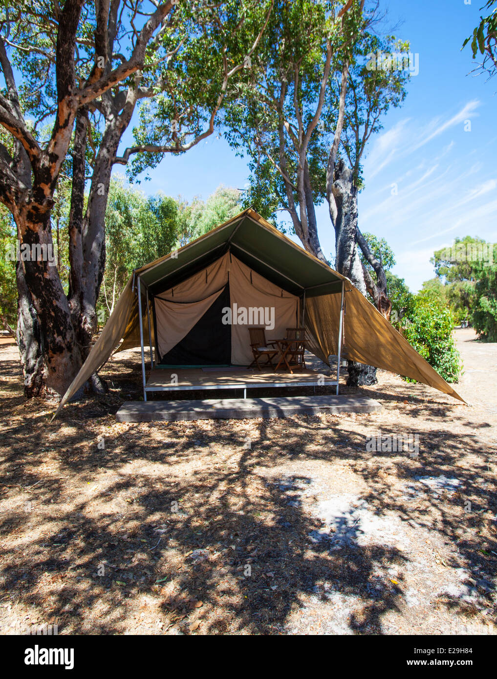 Safari tent in West Australia Stock Photo - Alamy