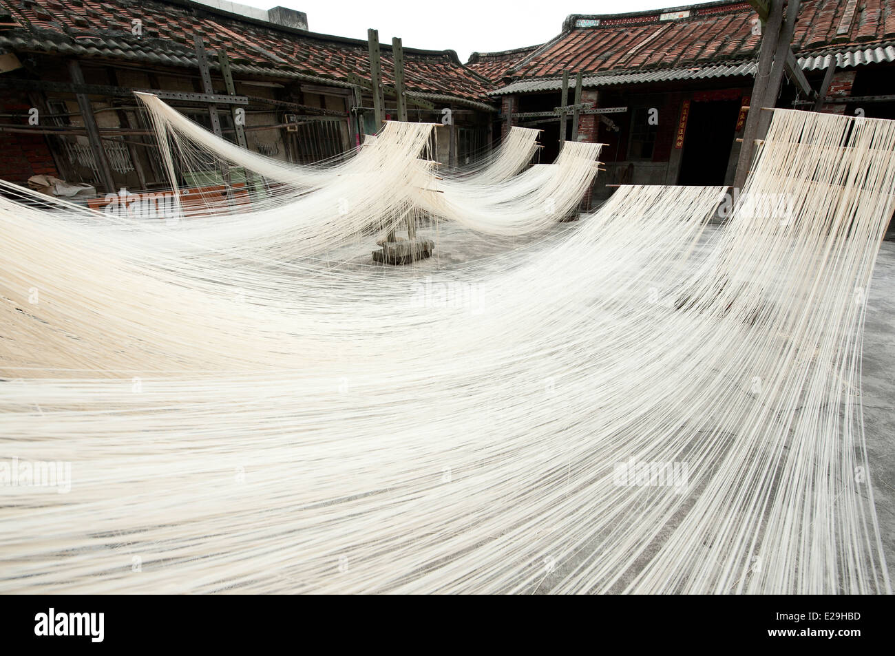 Misua Noodle Making, Penghu Islands, Taiwan Stock Photo - Alamy