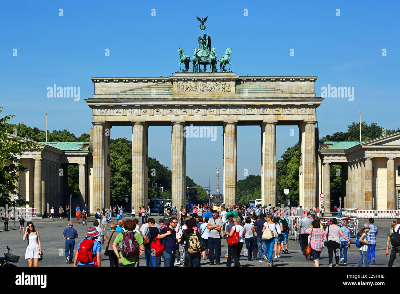 The Brandenburg Gate, Brandenburger Tor, neoclassical triumphant arch ...