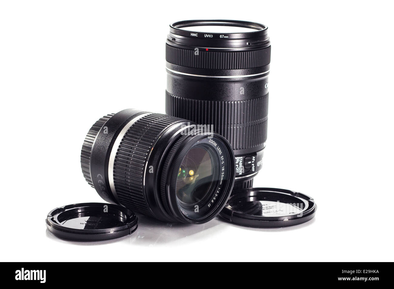 Photo camera lens isolate on white background Stock Photo - Alamy