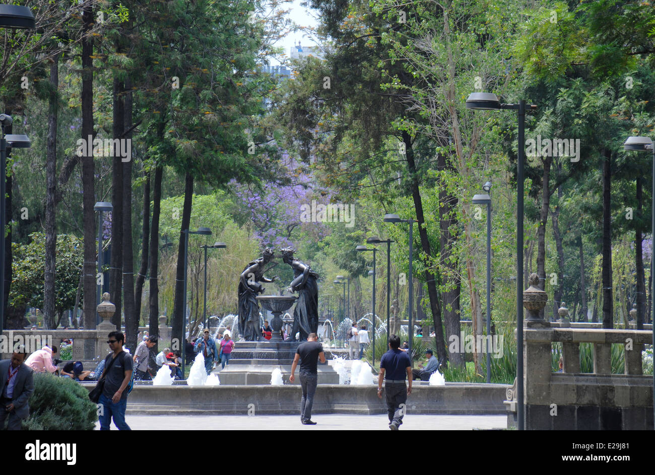 Alameda Park in Mexico City, Mexico Stock Photo - Alamy