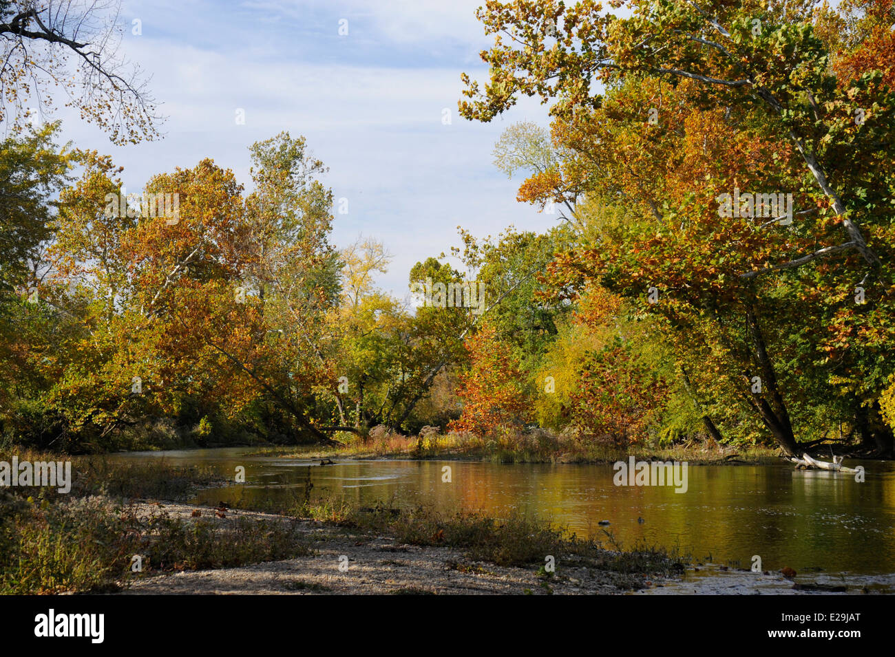 Big Blue River in Edinburgh, Indiana Stock Photo - Alamy