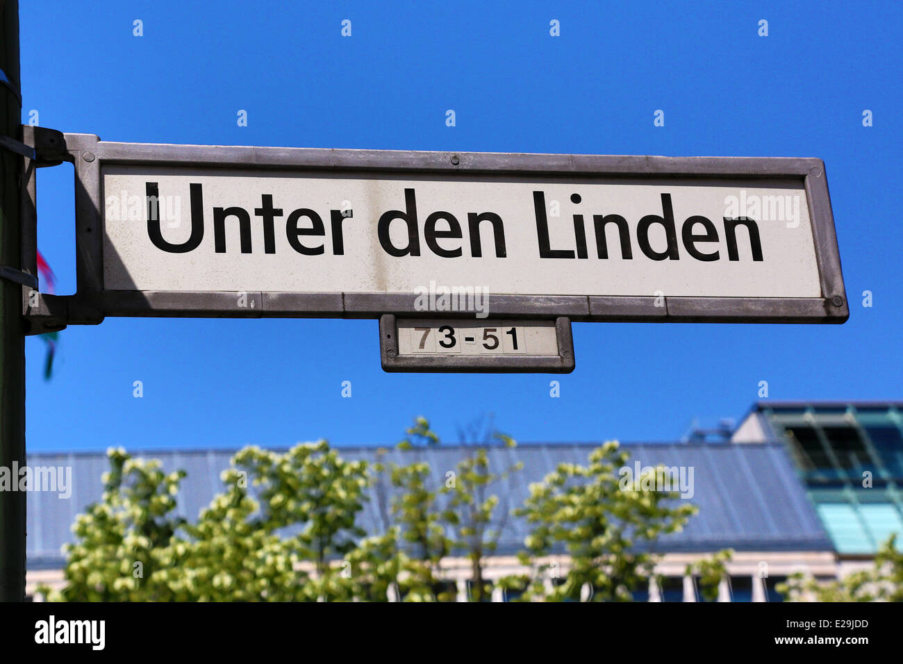 Unter den Linden street sign in Berlin, Germany Stock Photo - Alamy