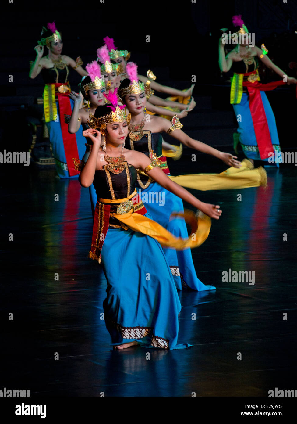 Performance of the classic Ramayana legend at the Prambanan temple in ...